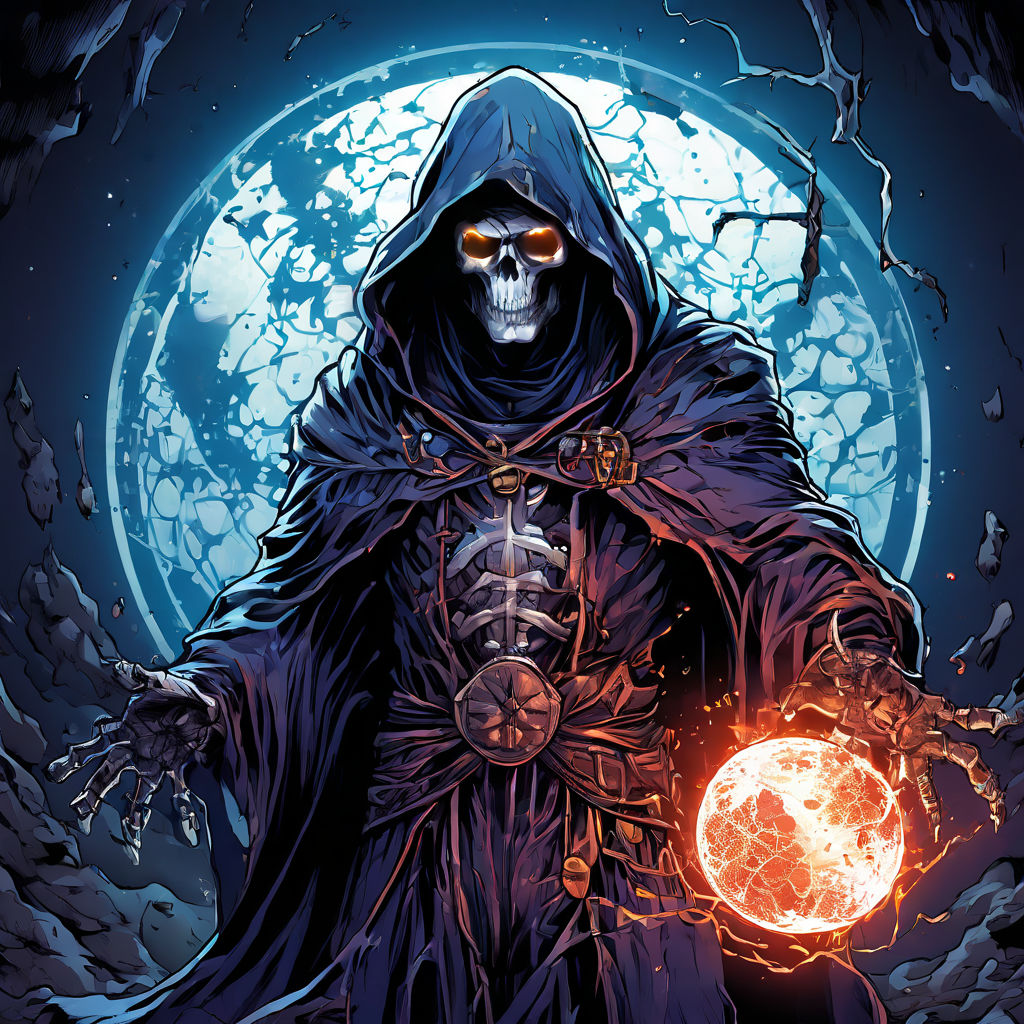 Ligthing skeleton wizard full tale detailed hands by IVAN SHAKHOV ...