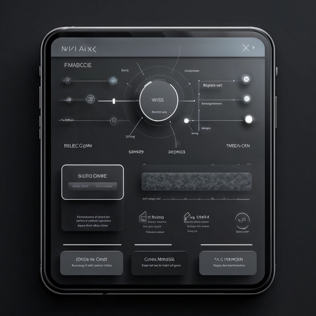 Diagram of a single-screen android app interface by Partha Bora ...