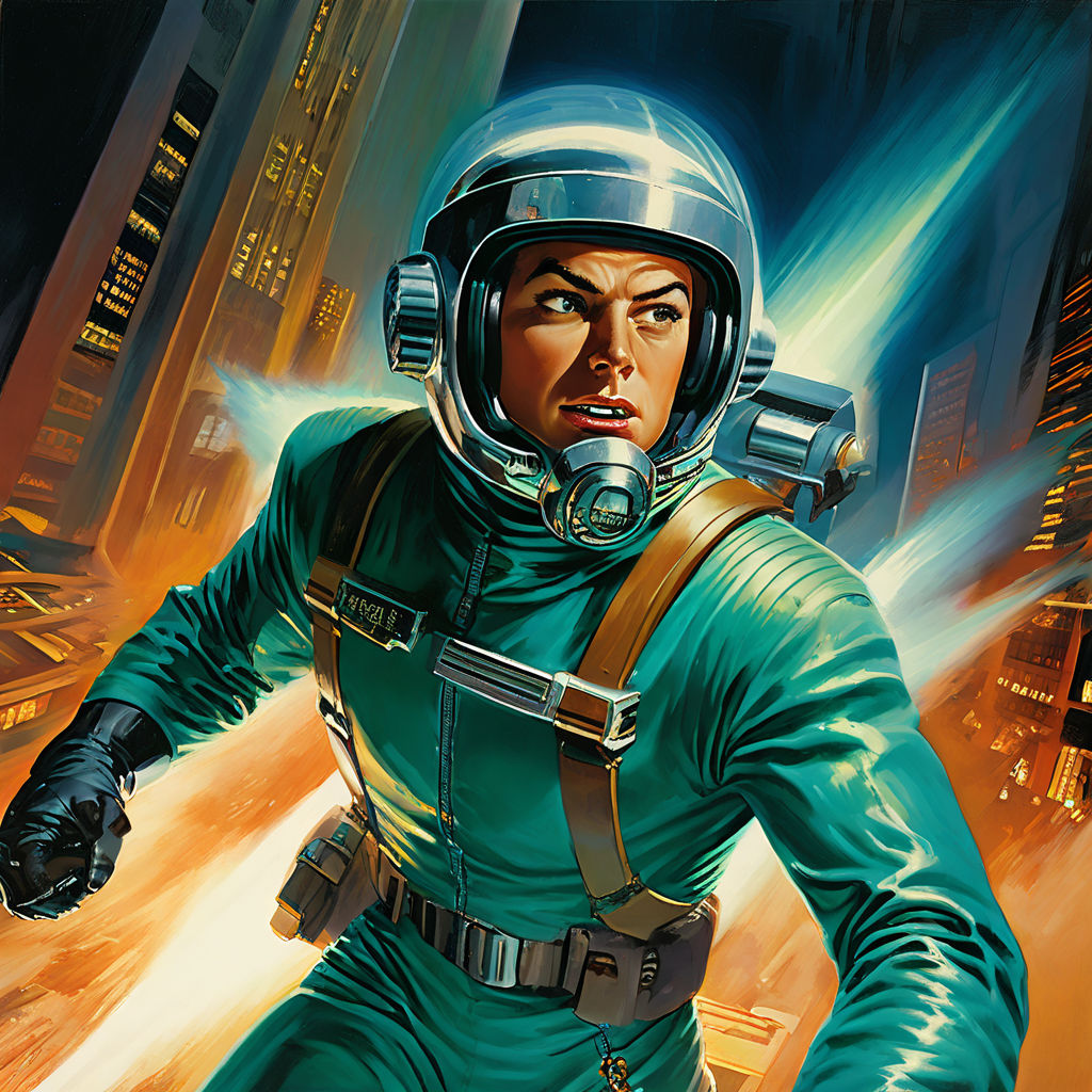 1950s pulp sci-fi hero by The Baron - Playground