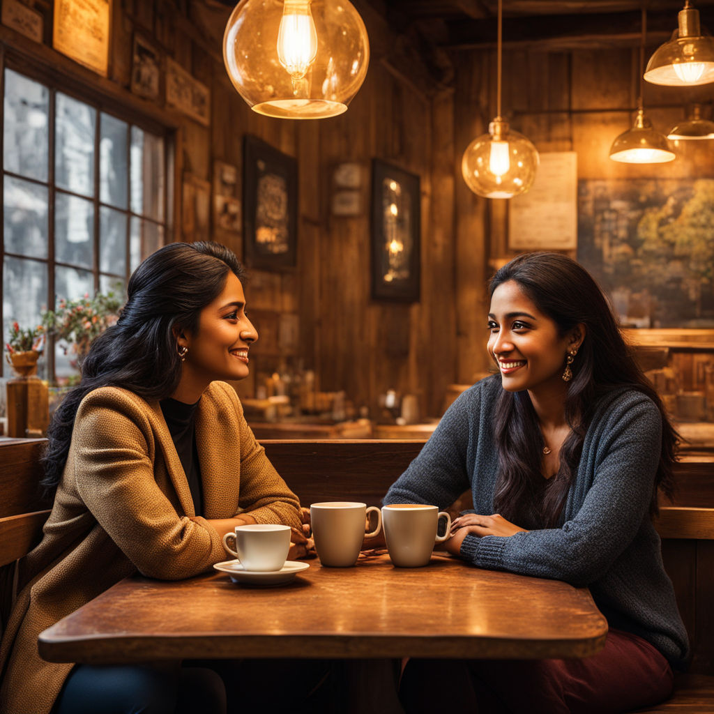 Mohan and Riya immersed in dialogue by PUSHPENDRA KUMAR - Playground