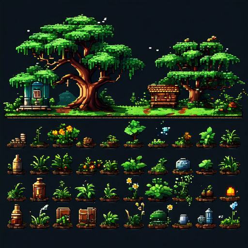 Sprite sheet pixel art with 64x64 resolution. by Kevin McNally-Gagnon ...