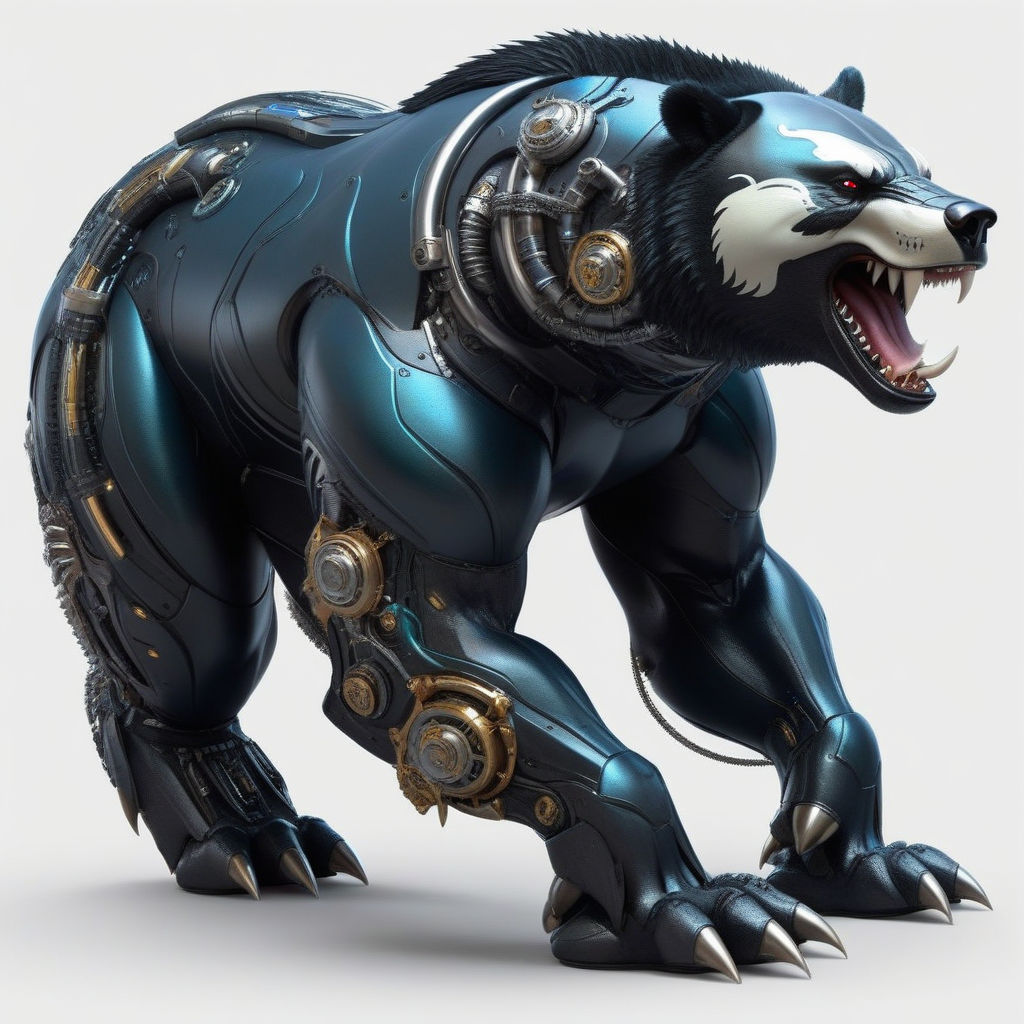 Nautical-themed biomechanical cyberpunk muscular wereorca as... by ...