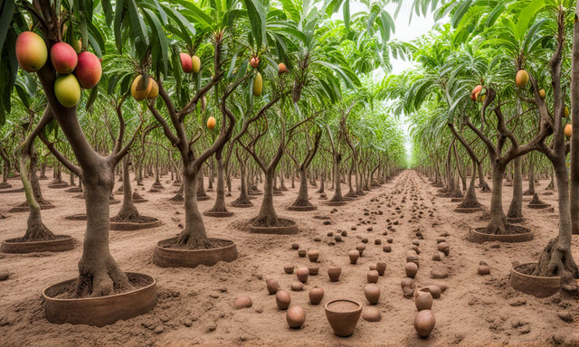 A beautiful mango grove with hundreds of mango trees and 4 m... by ...