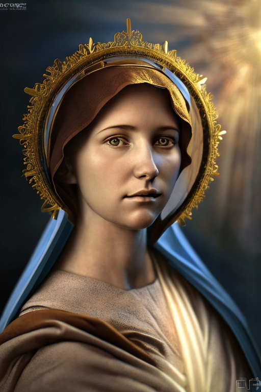 Draw a portrait of the Virgin Mary by Nivantha Rowel - Playground