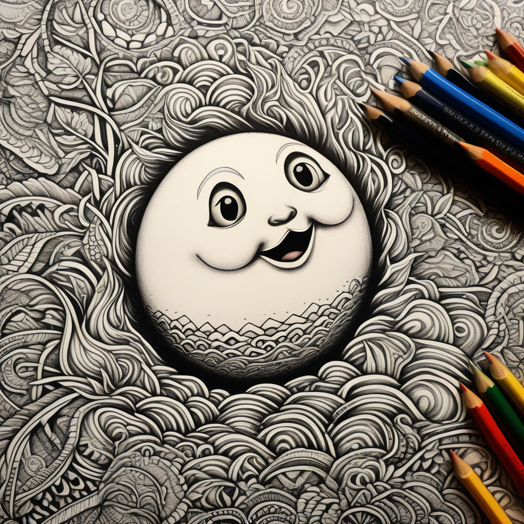HUMPTY DUMPTY IN THE STYLE OF ZENTANGLE by Frank Morlock - Playground