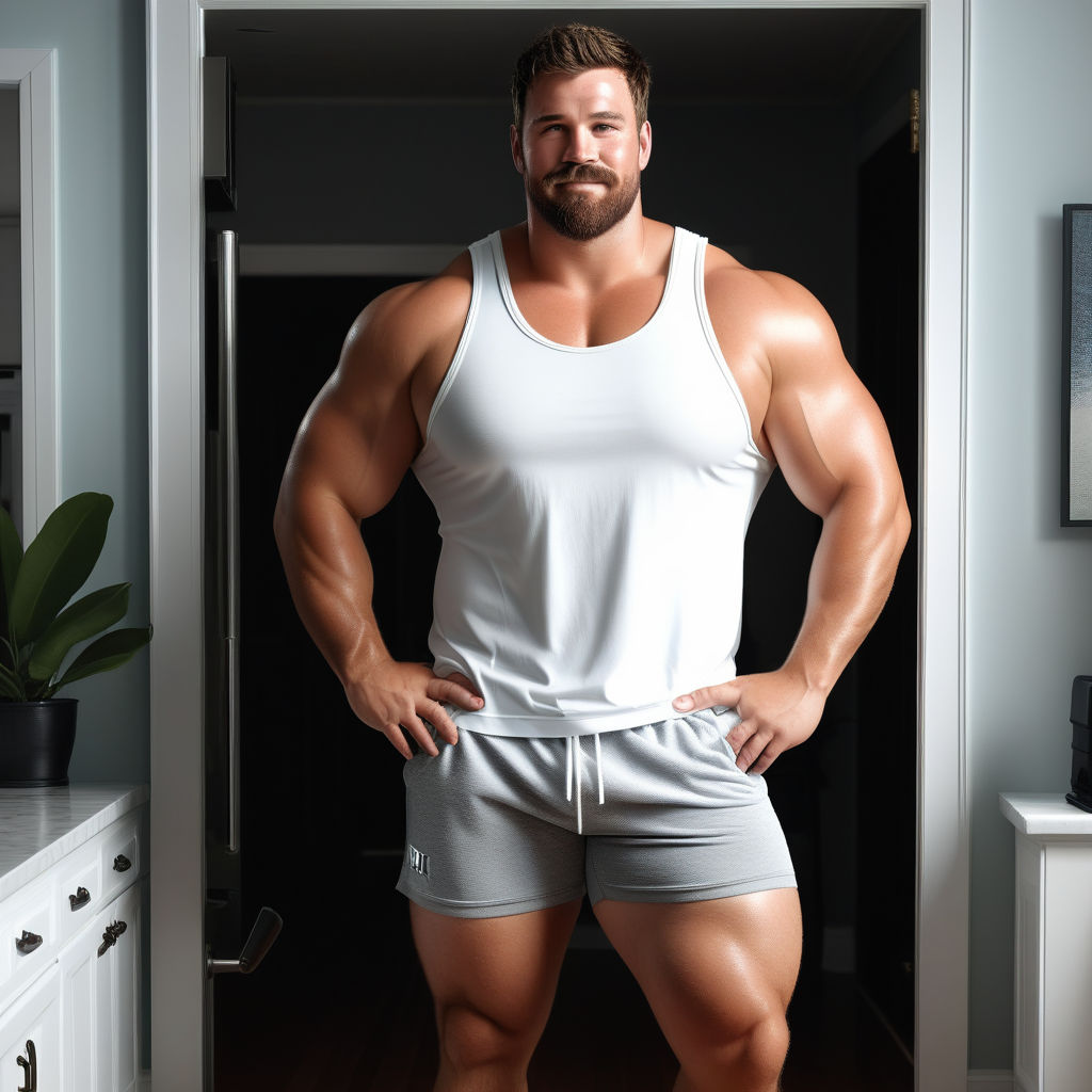 Realistic very attractive big huge very beefy handsome young... by zzz - Playground