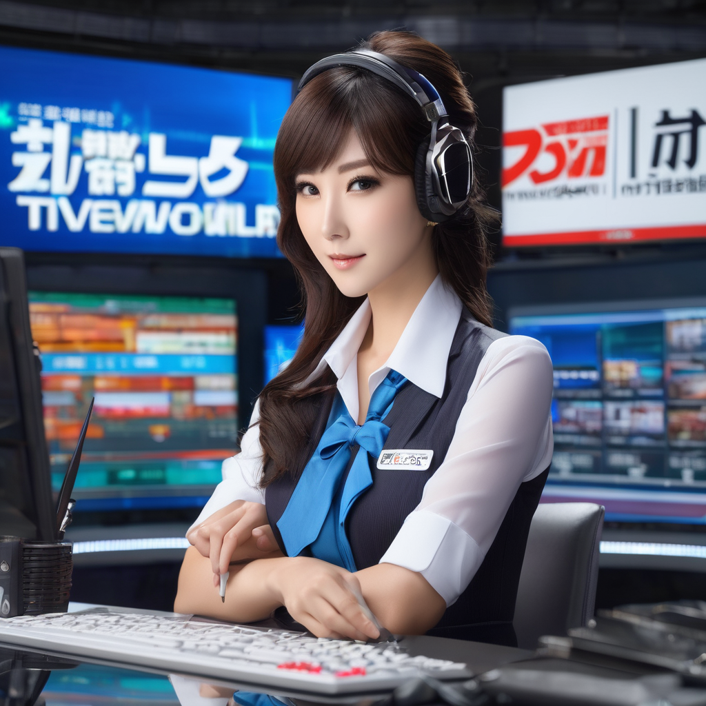 25 year old cute japanese girl dressed as a tv newscaster by Zer0 ...