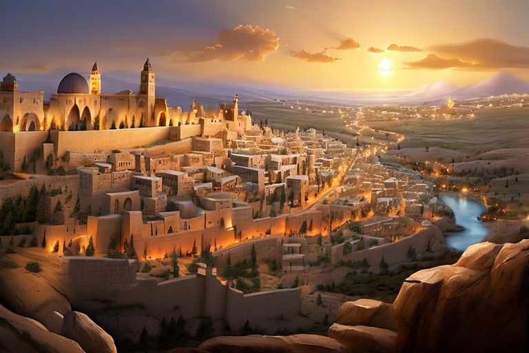 Draw a map that shows the cities from Jerusalem to Bethlehem... by ...