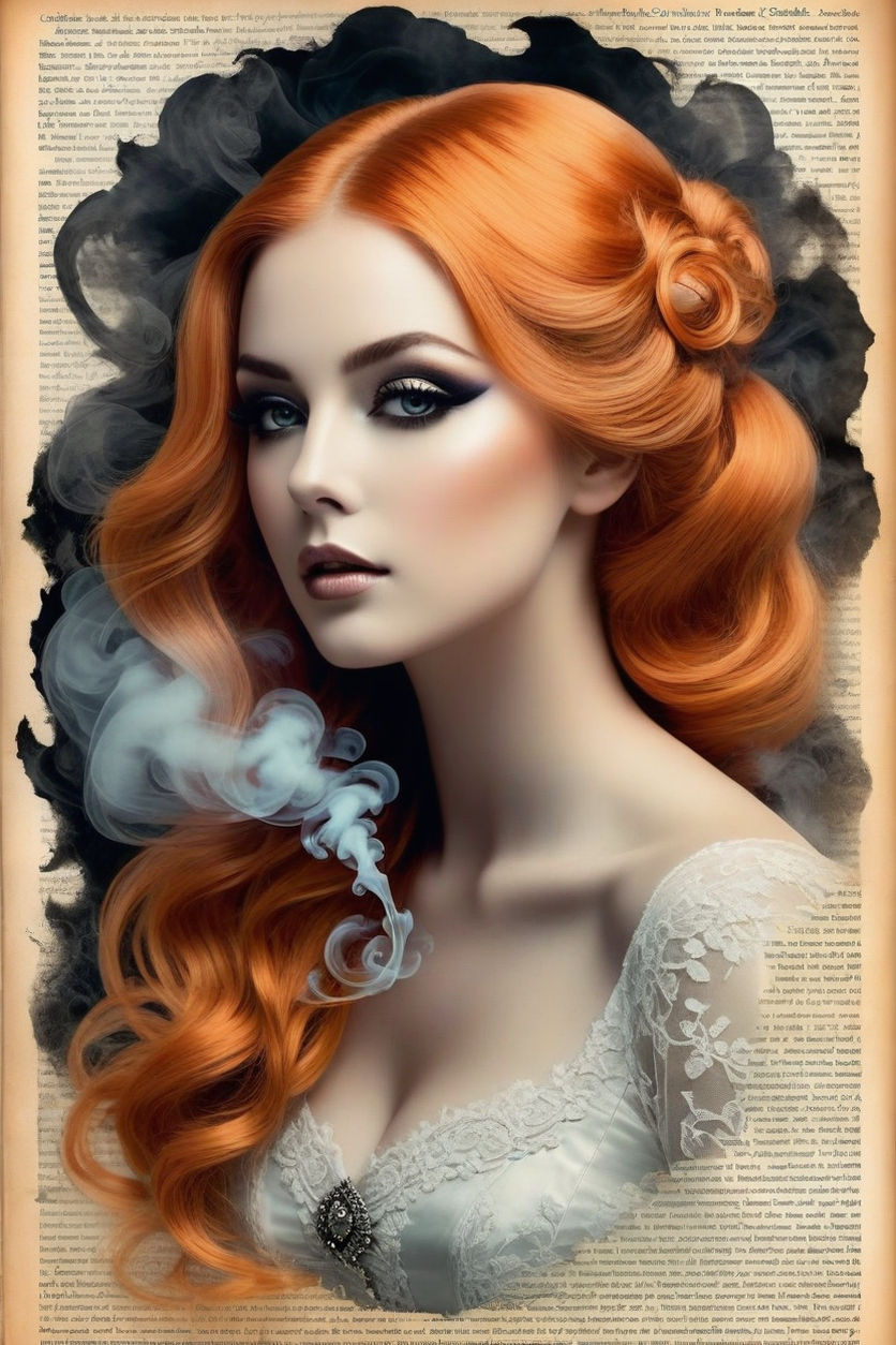 A wonderful coal oil smoke (((Ghost book page double exposur... by Olga ...