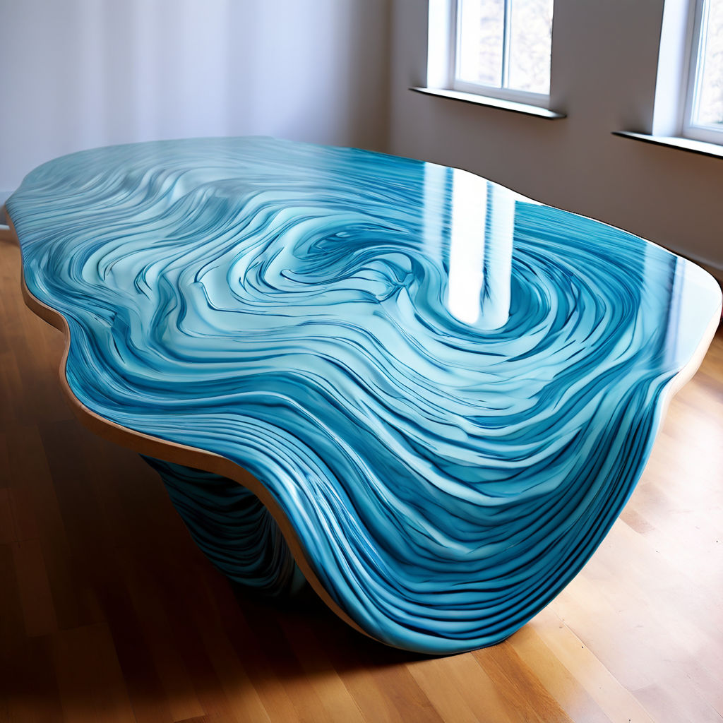 Design a table which resembles waves by Holly Hudson - Playground
