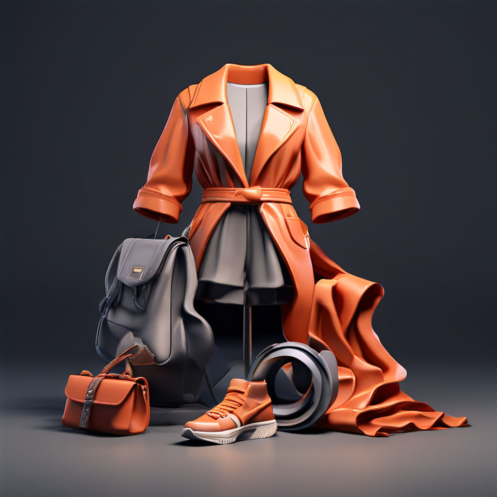 Generate the 3D logo of the clothing and shoe and accessorie... by Lin ...