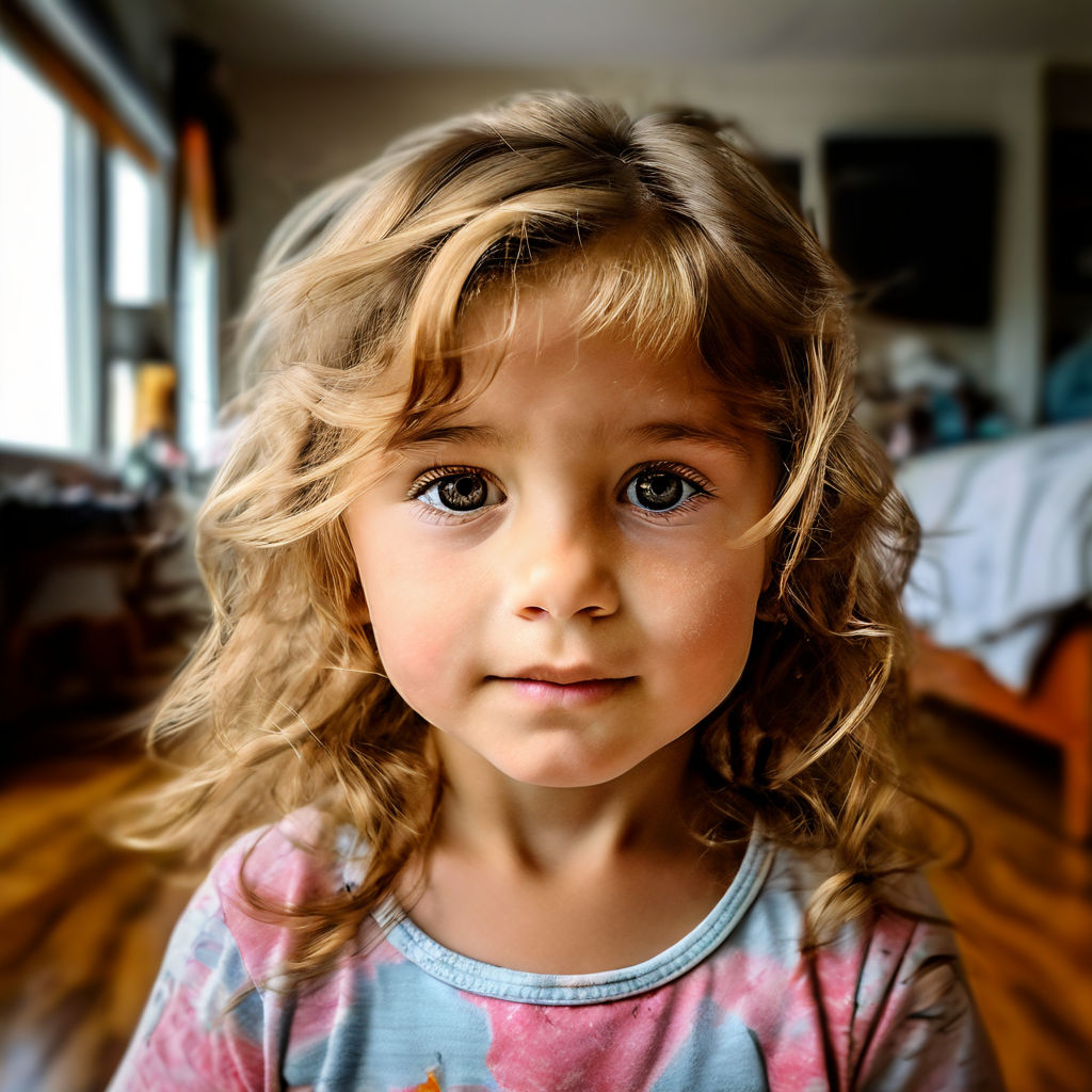 4 year old girl indoor wide angle by Ranjit Sah - Playground