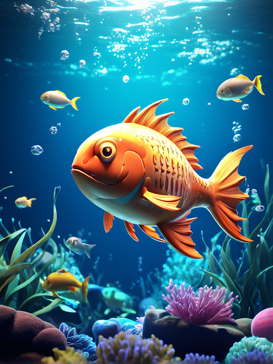 Pokemon fish centerpiece by Blueaxolotlus - Playground