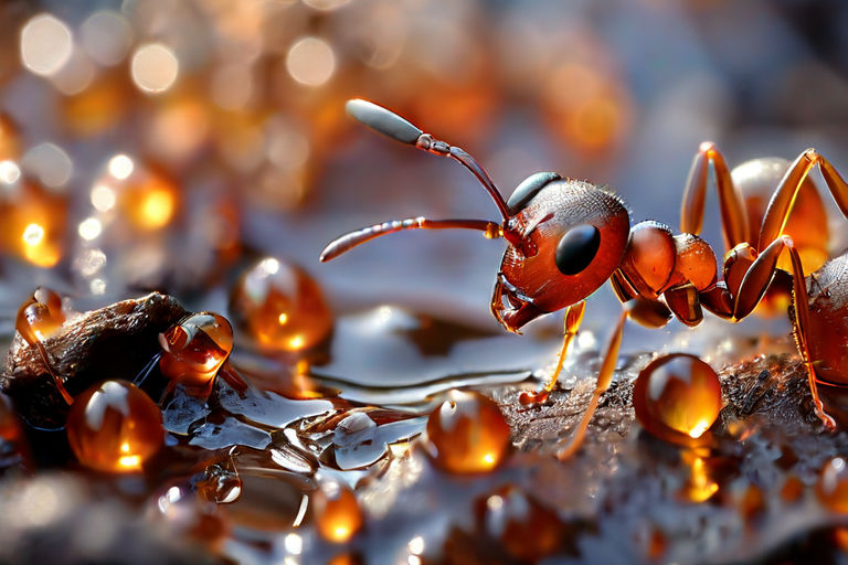 The entire ant colony gathers around as ant shares her adven... by ...