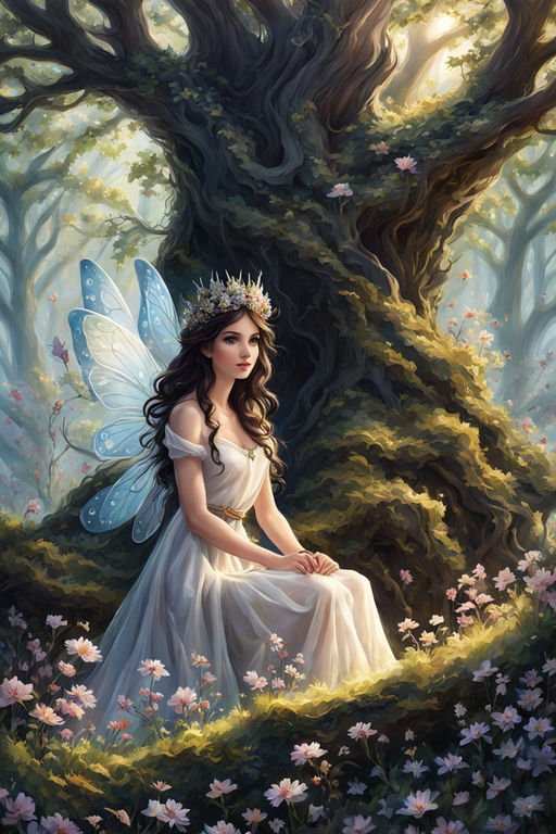 Oak tree fairy. Each tree of the ancient forest has guardian... by ...