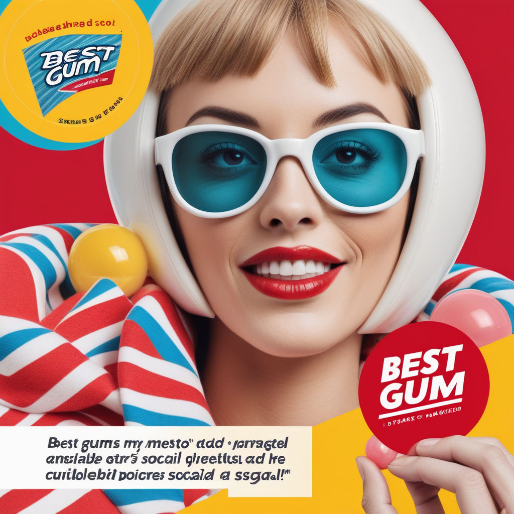 Social media ad for "Dry Samara Gum by capsulit aflam - Playground