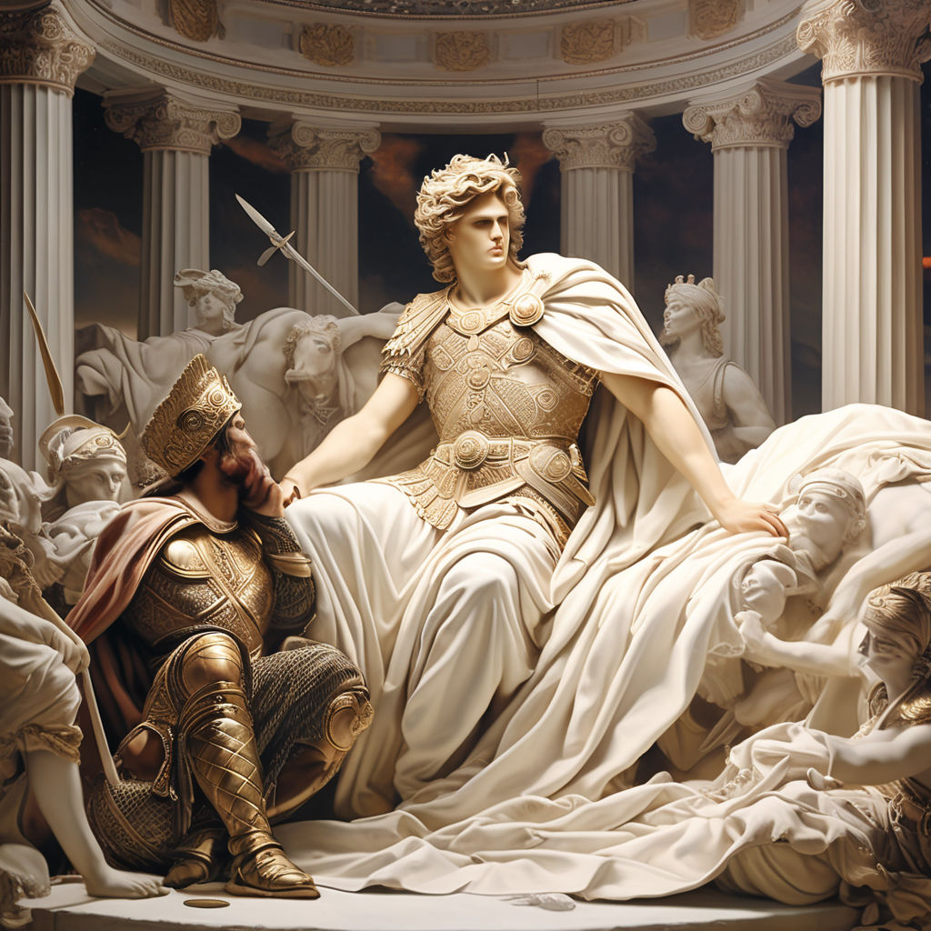 Visualize Alexander the Great lying ill on his bed by M. Rizki Ferdian ...