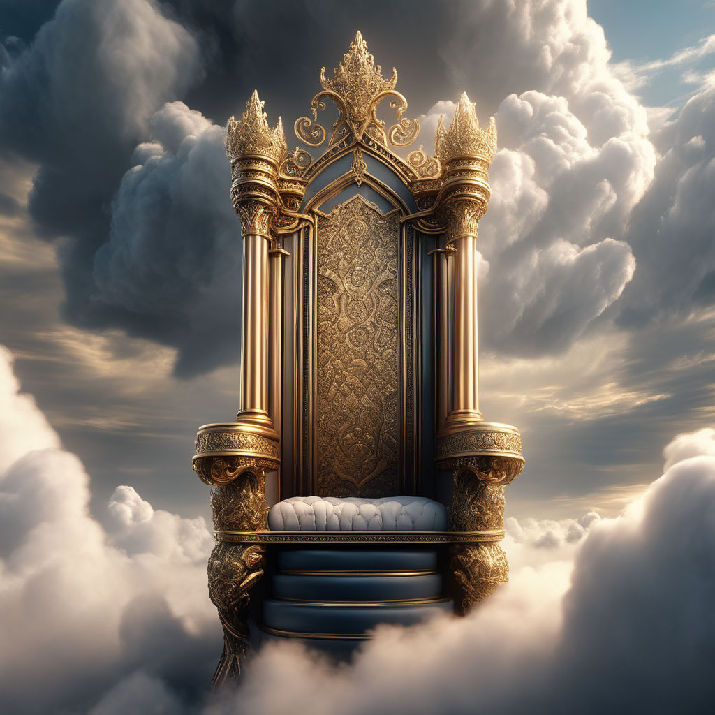 A beautifully stunning and ornate throne in the clouds by Claire Rees ...