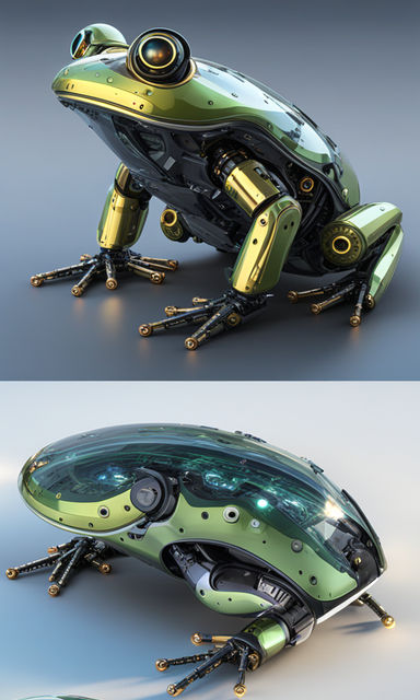 AI Frog Robot A design that maintains the realistic appeara... by ...