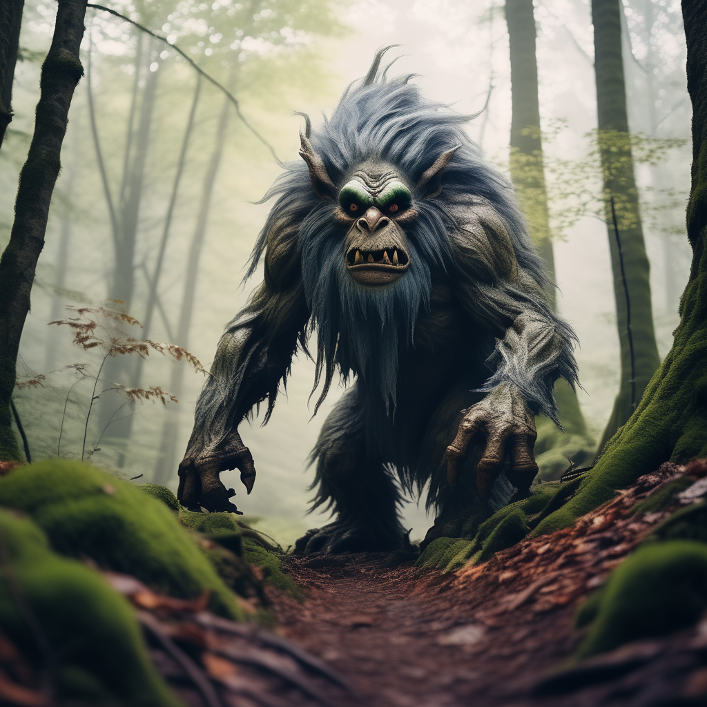 Troll lives in a scary forest by Ans Baas - Playground
