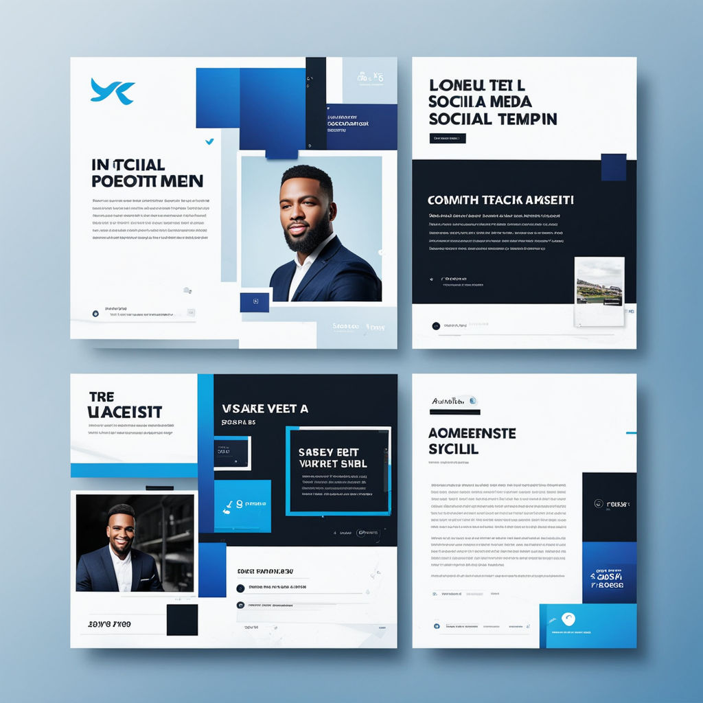 A sleek and modern social media post template layout by LATIKA SARKER ...