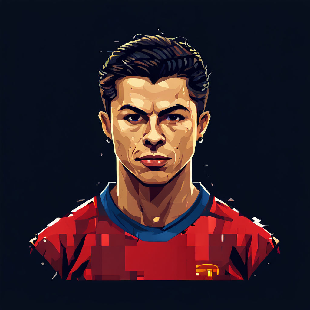 Ronaldo pixel art by deniz çakırbey - Playground