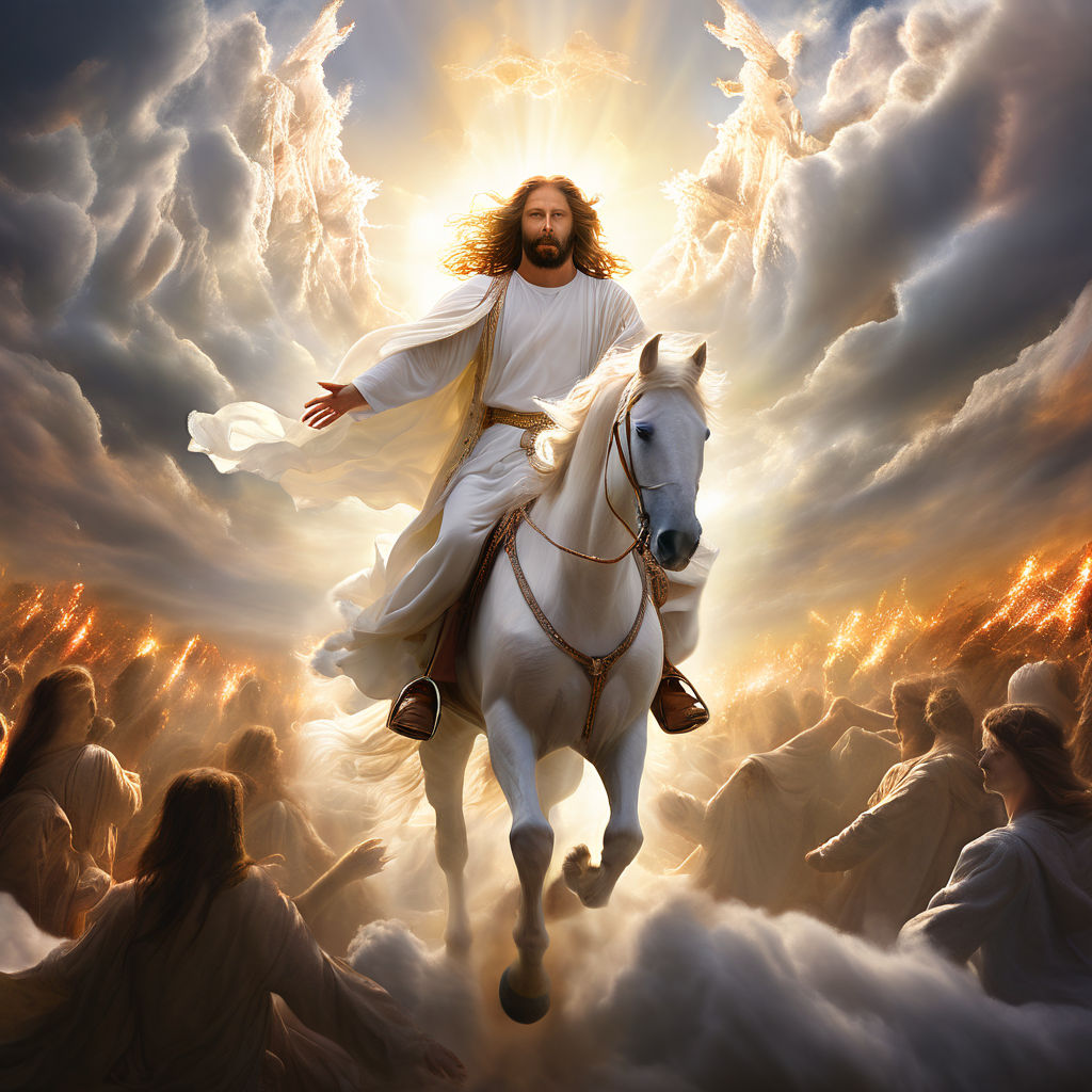 Jesus returning as depicted in the Book of Revelation by Jacqueline ...