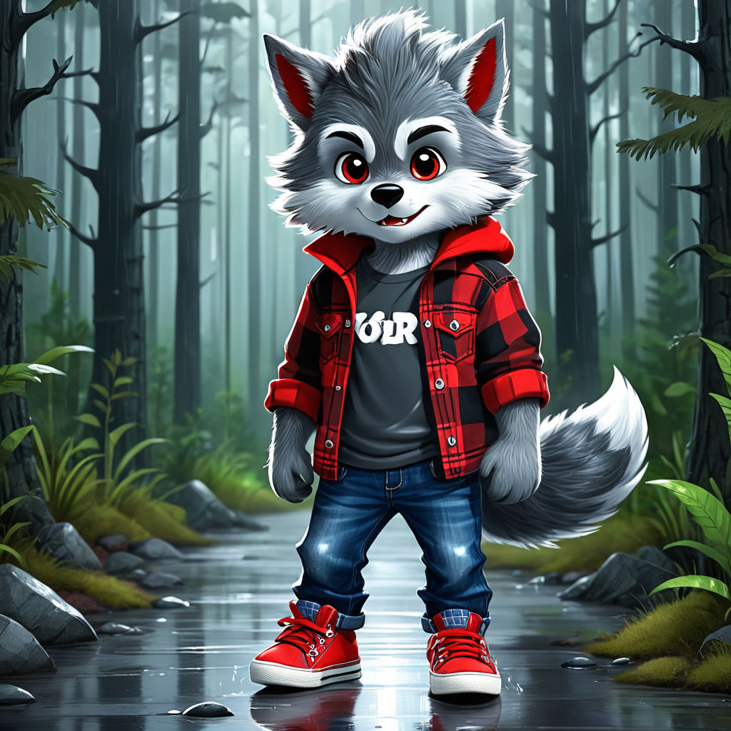 A cartoon little boy werewolf by Emily M. - Playground