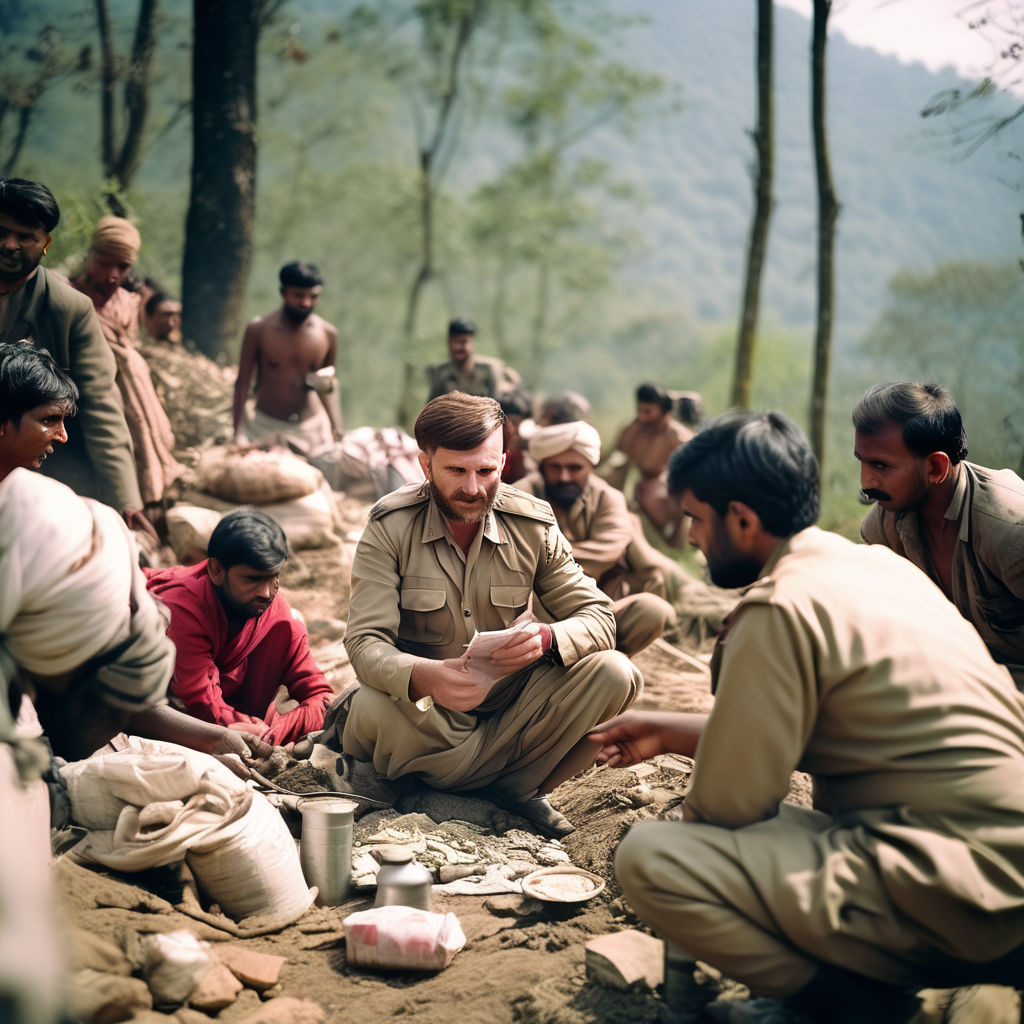 White british army officer collecting tax from poor indian p... by ... White british army officer collecting tax from poor indian p... by ...