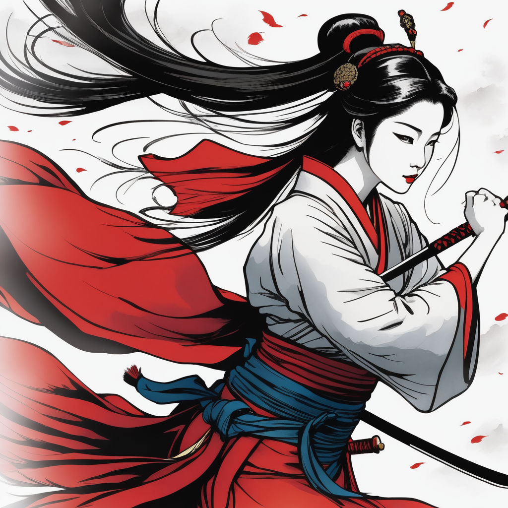 Hero comic Japanese Ink Drawing by Apollo - Playground