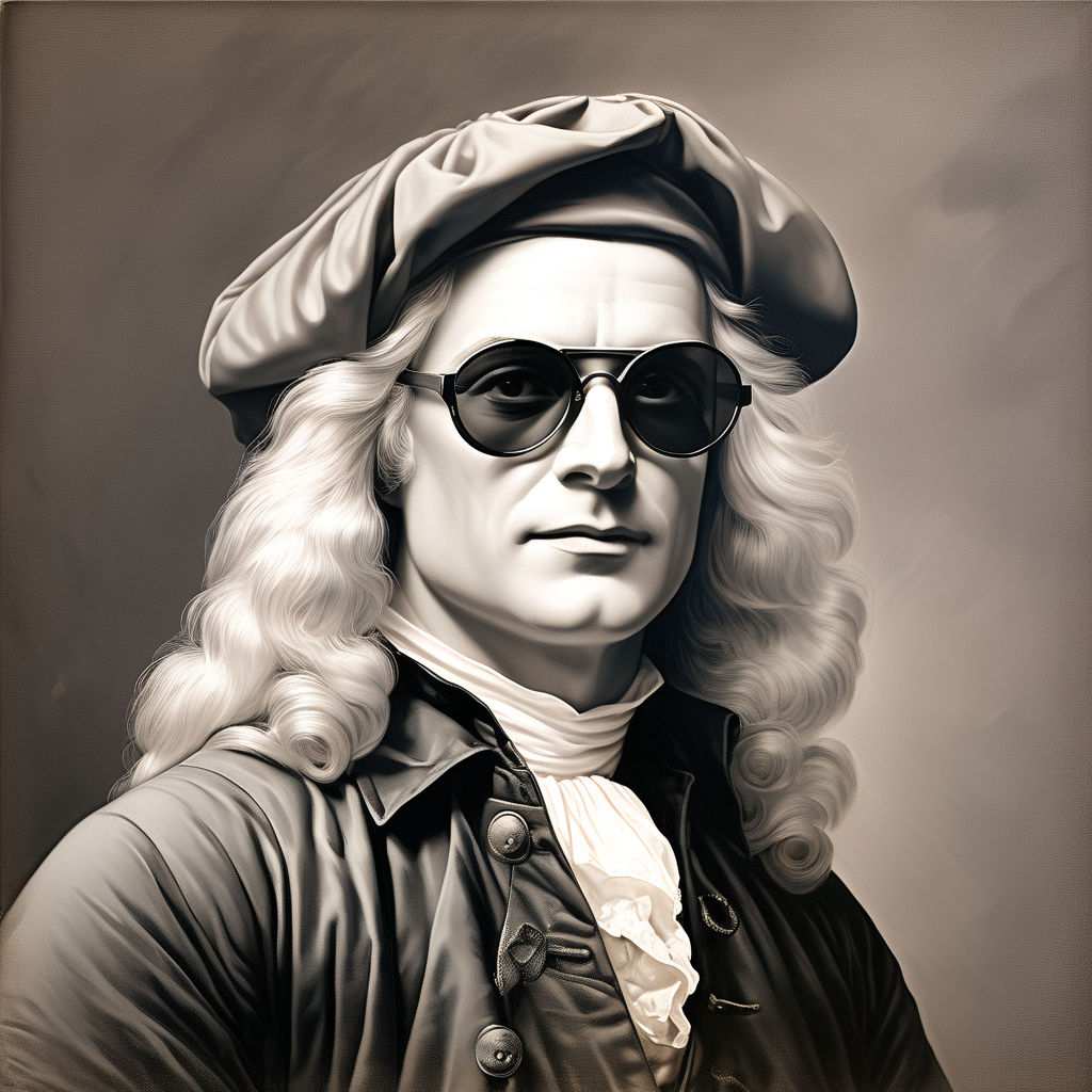 Isaac newton with dark glasses and cap by Mauricio Gonzales Martínez ...