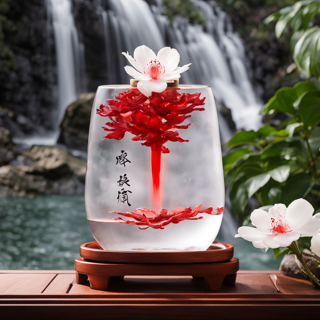 A magnificently breathtaking powerful WATERFALL pours into t... by Ms ...