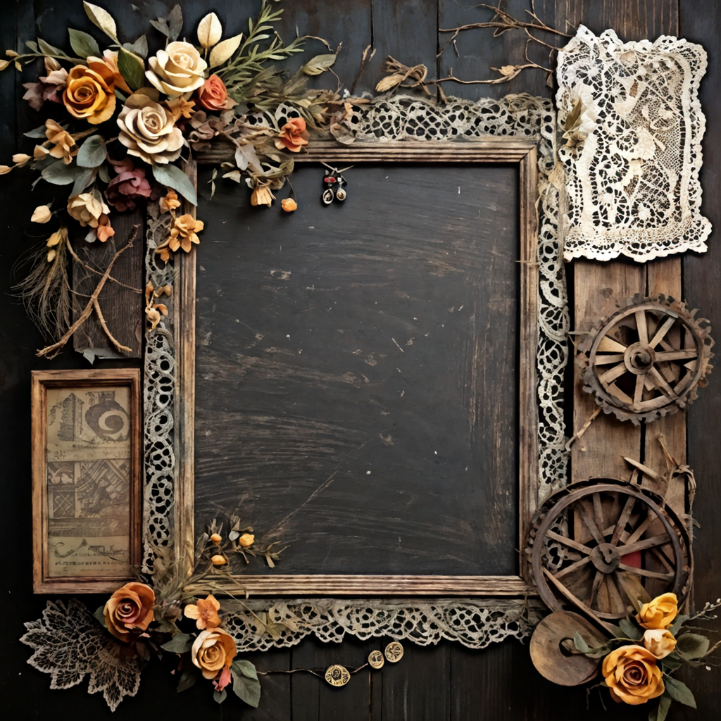 French country style scrapbook spread by Jenifer Thornton - Playground