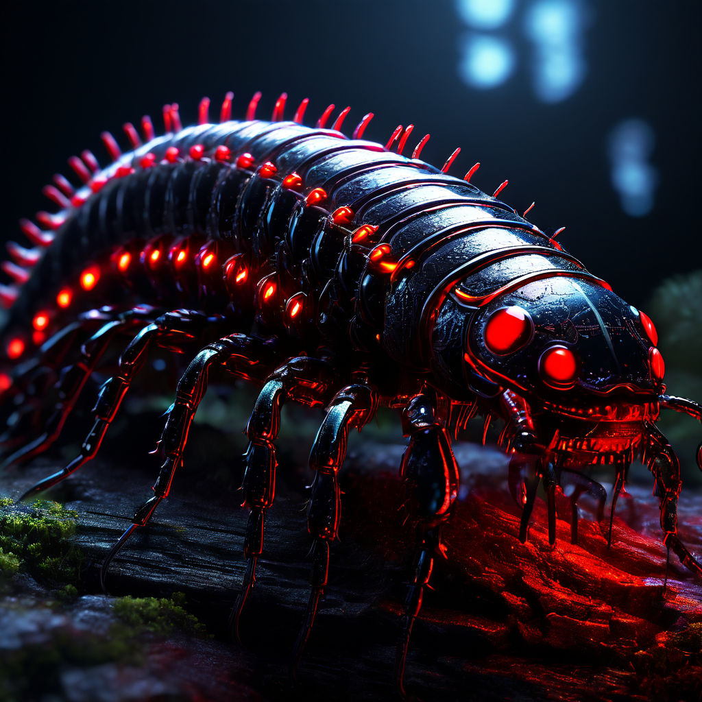 Mostly Black And Red Centipede With And By Jorgos Miep Playground