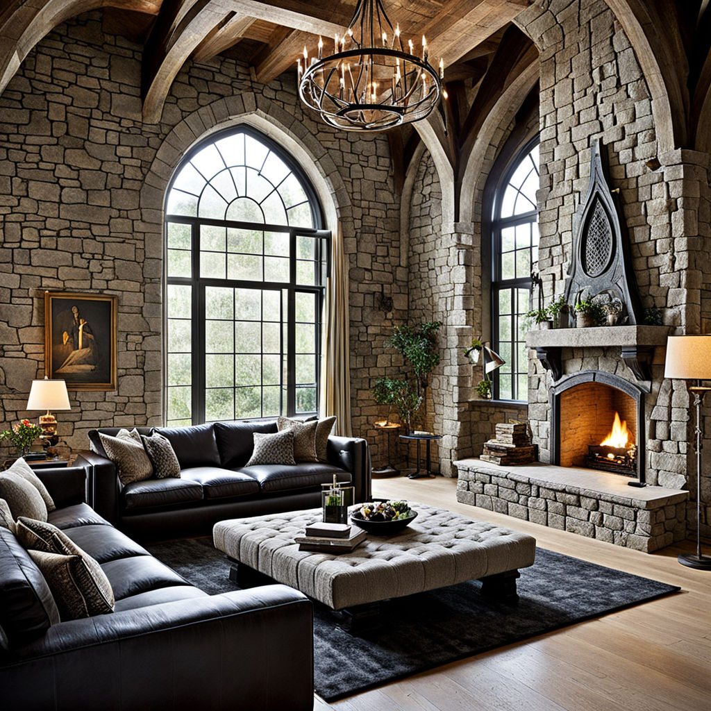 Design a modern living room with a fantasy castle theme by mr tak - Playground