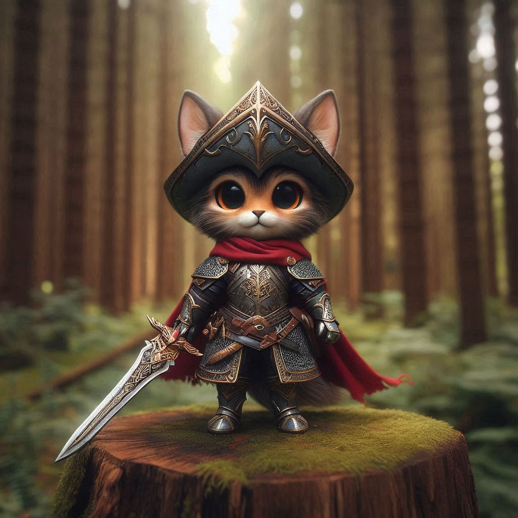 Fantasy-style ultra realistic chibi style digital illustrati... by ...