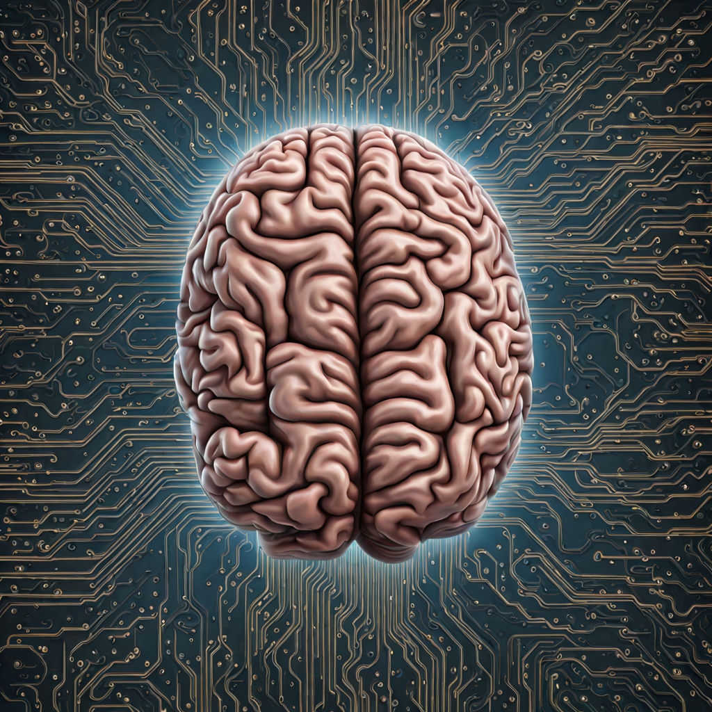 Human brain chip format and a computer chip merging together... by ...