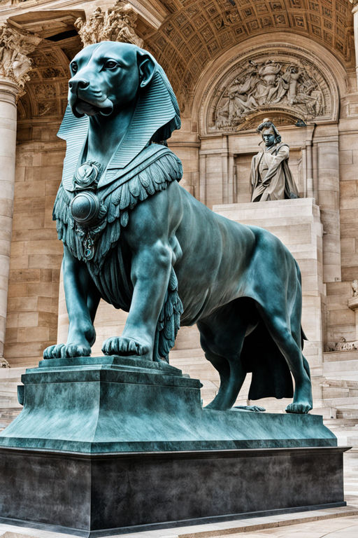 Napoleon and the noseless sphinx statue by trd news - Playground