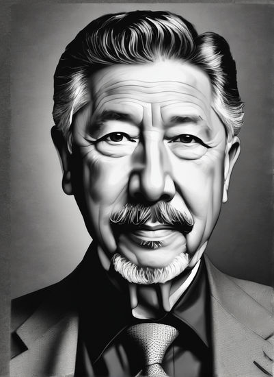 Black and white headshot portrait of Abraham Maslow in the s... by ...