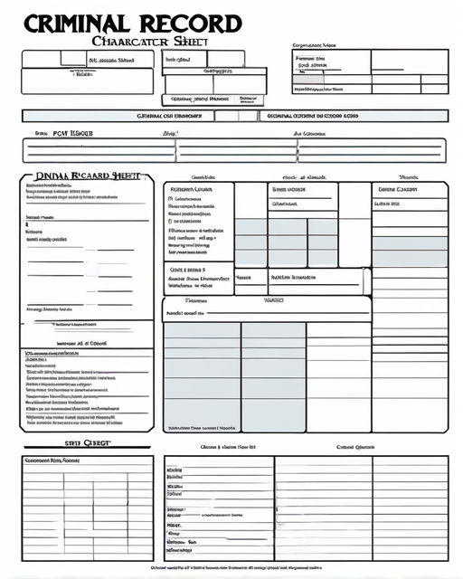 CRIMINAL RECORD Classic DnD 5e Character Sheet by Александр Глебездин ...
