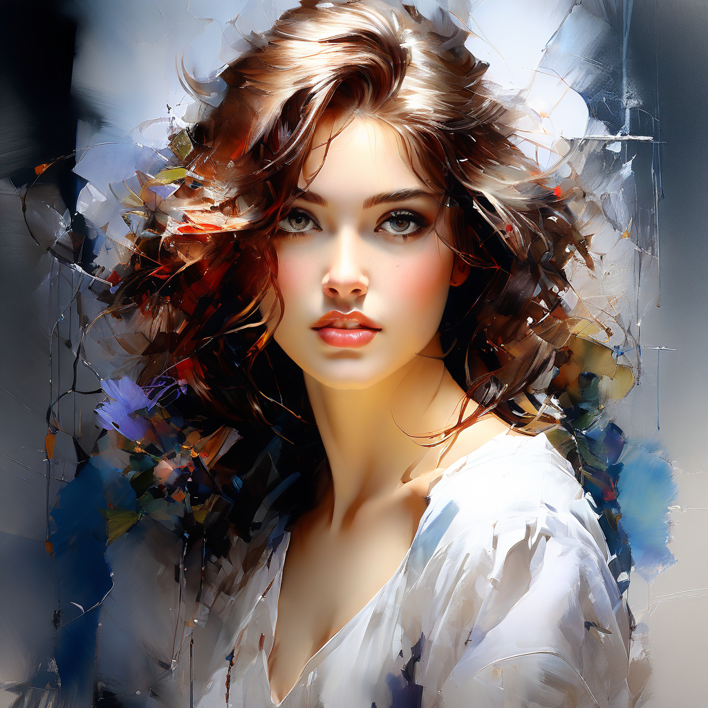 A watercolor masterpiece of a woman by Xina - Playground