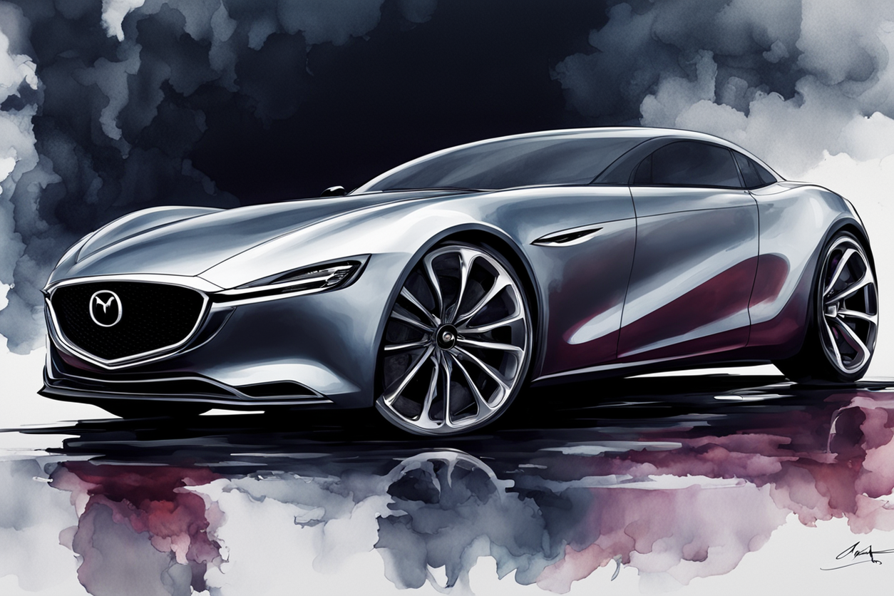 Mazda concept car silhouette by Aqua - Playground
