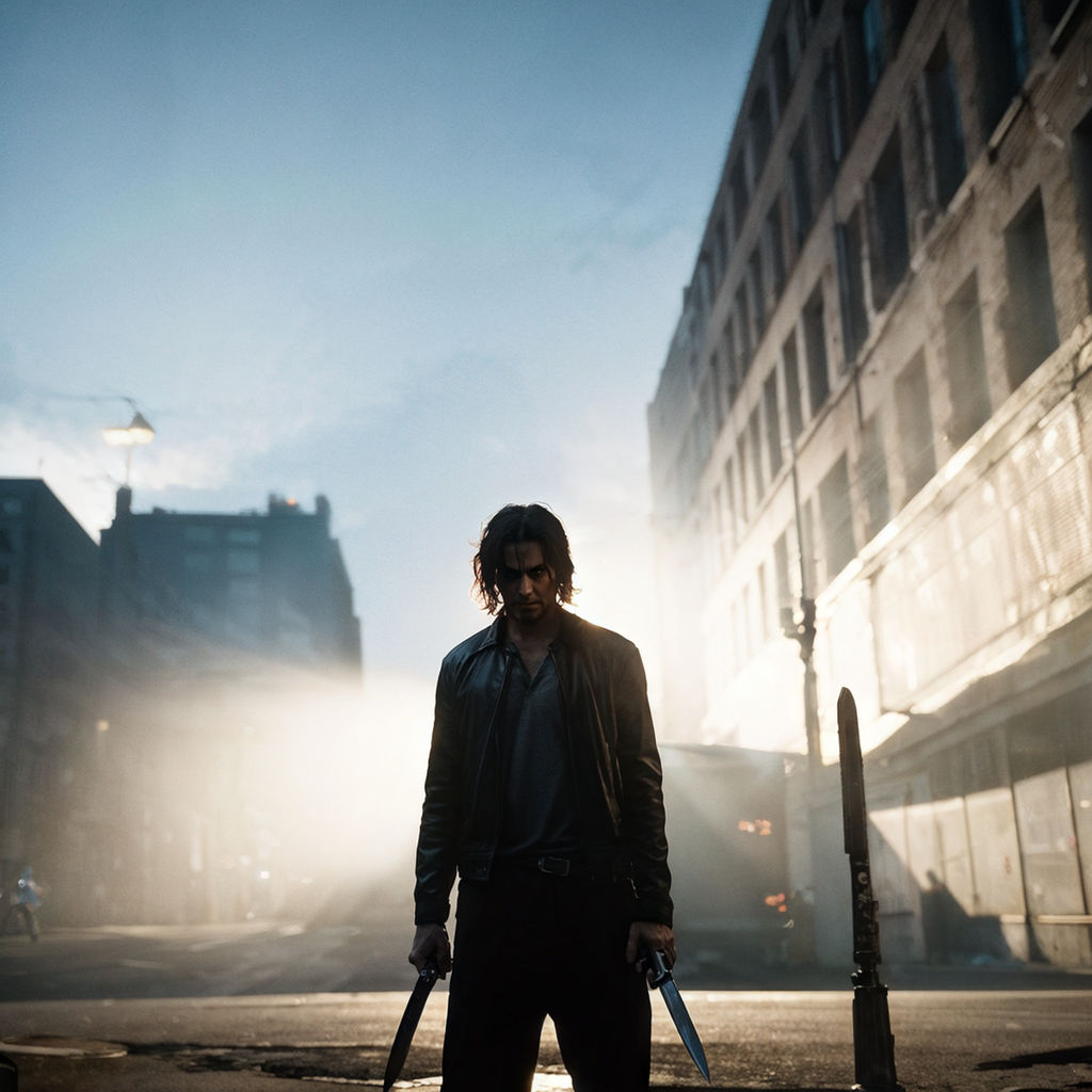 A heavily shadowed figure by bigsaza - Playground