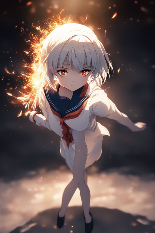 A full body anime portrait of Ayanami Rei by Allen Cheung - Playground