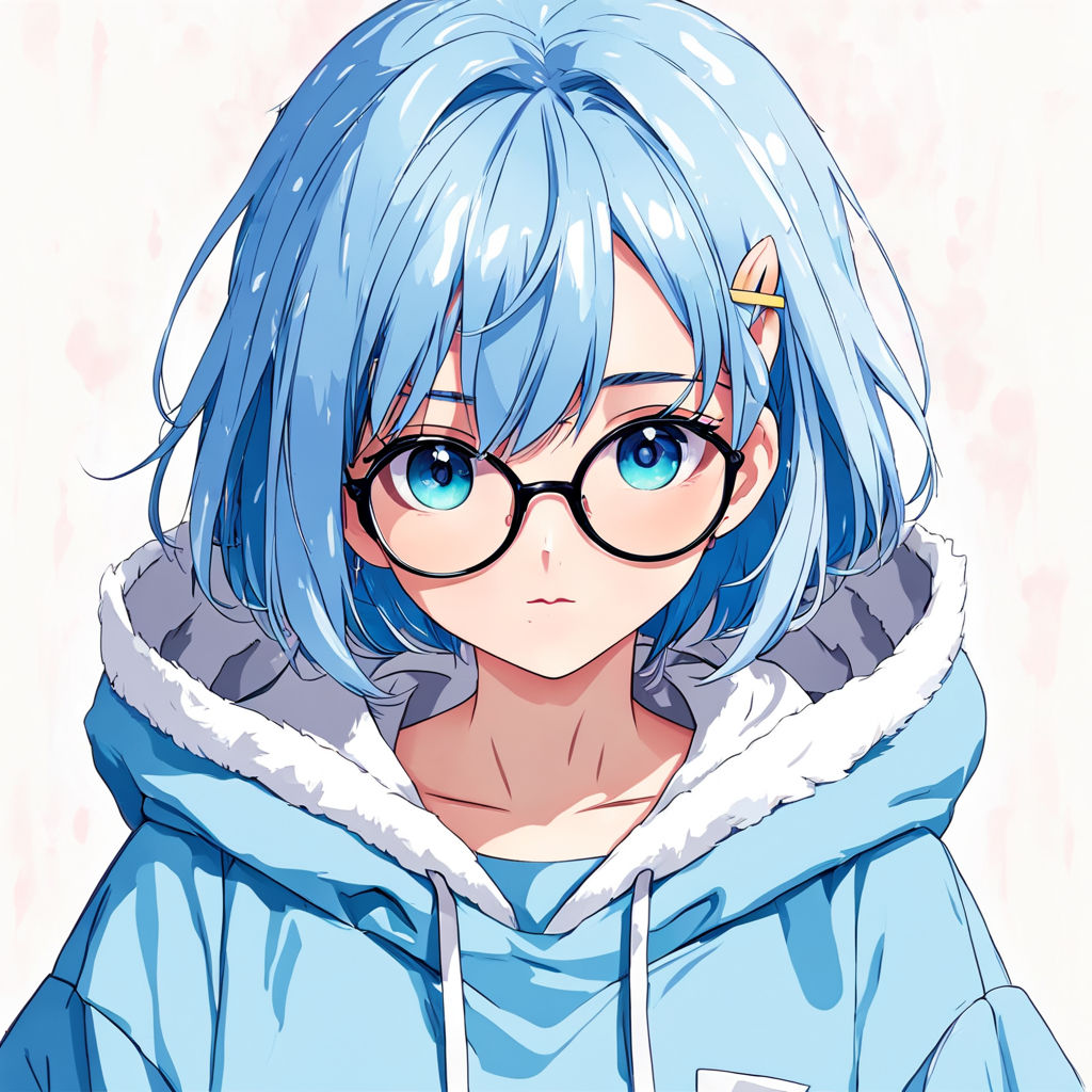 Super cute anime girl full face frontal portrait by Anton Koshkin ...