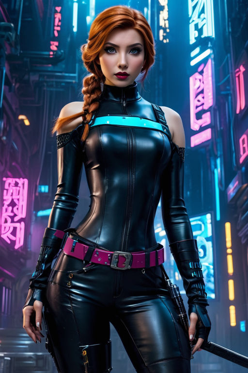 Disney Princess Anna as a cyberpunk assassin by Darth Wookiee - Playground