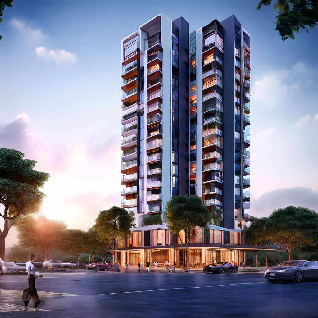 2 high rise residential building with 20 storey and a 5 stor... by ...