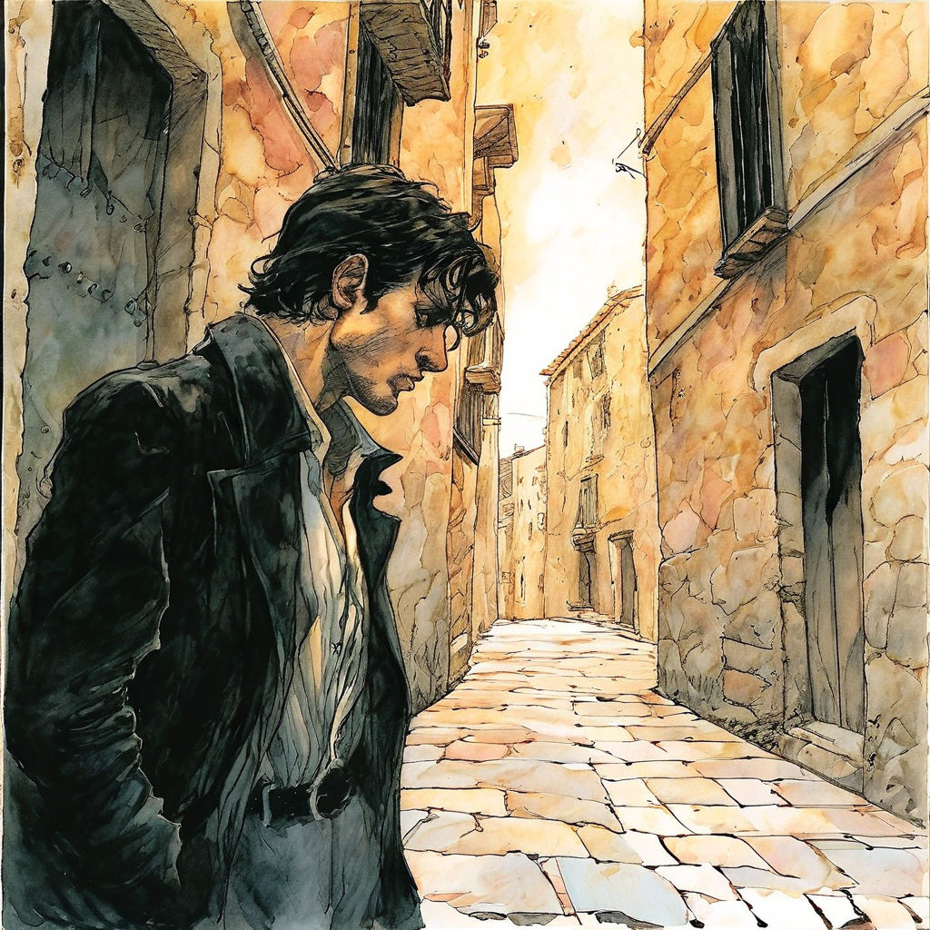 Art by Milo Manara The hissing sighs from the alleys testif... by Art ...