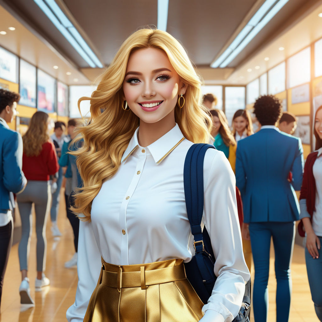 An enthusiastic high school influencer by Shawn Woo - Playground