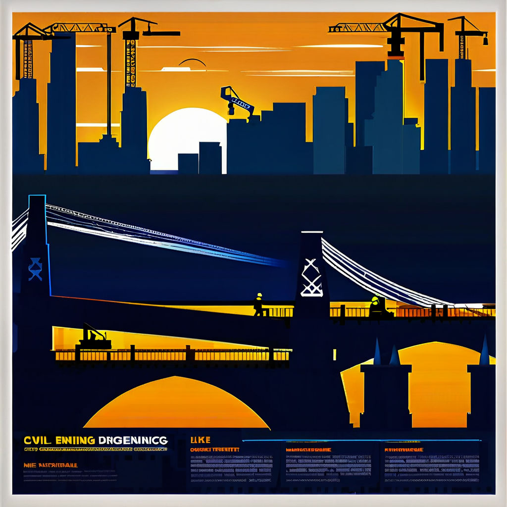 Civil engineering themed animated poster by Subhadeep Sahu - Playground